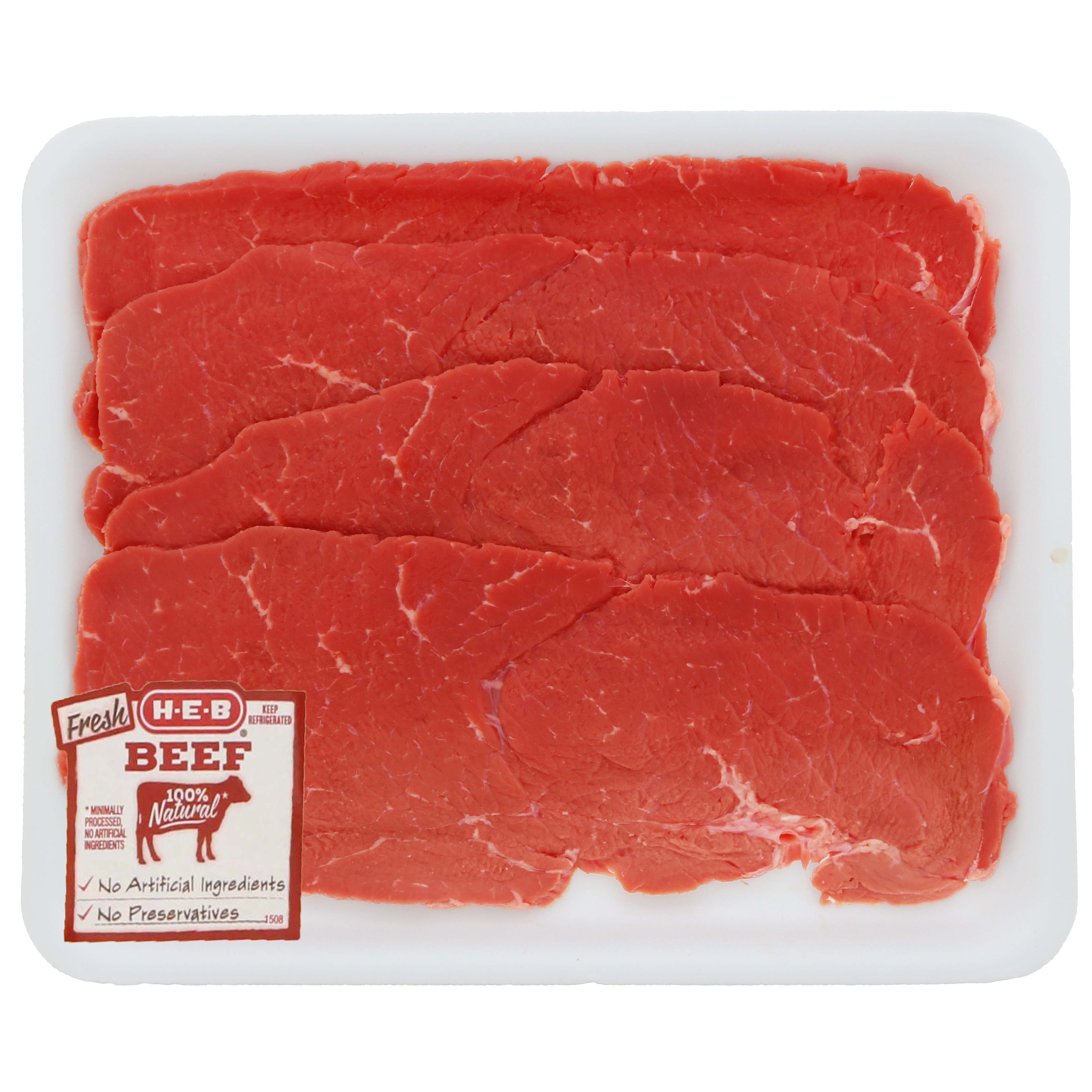H-E-B Beef Top Round Wafer Thin Value Pack, USDA Select - Shop Beef at ...
