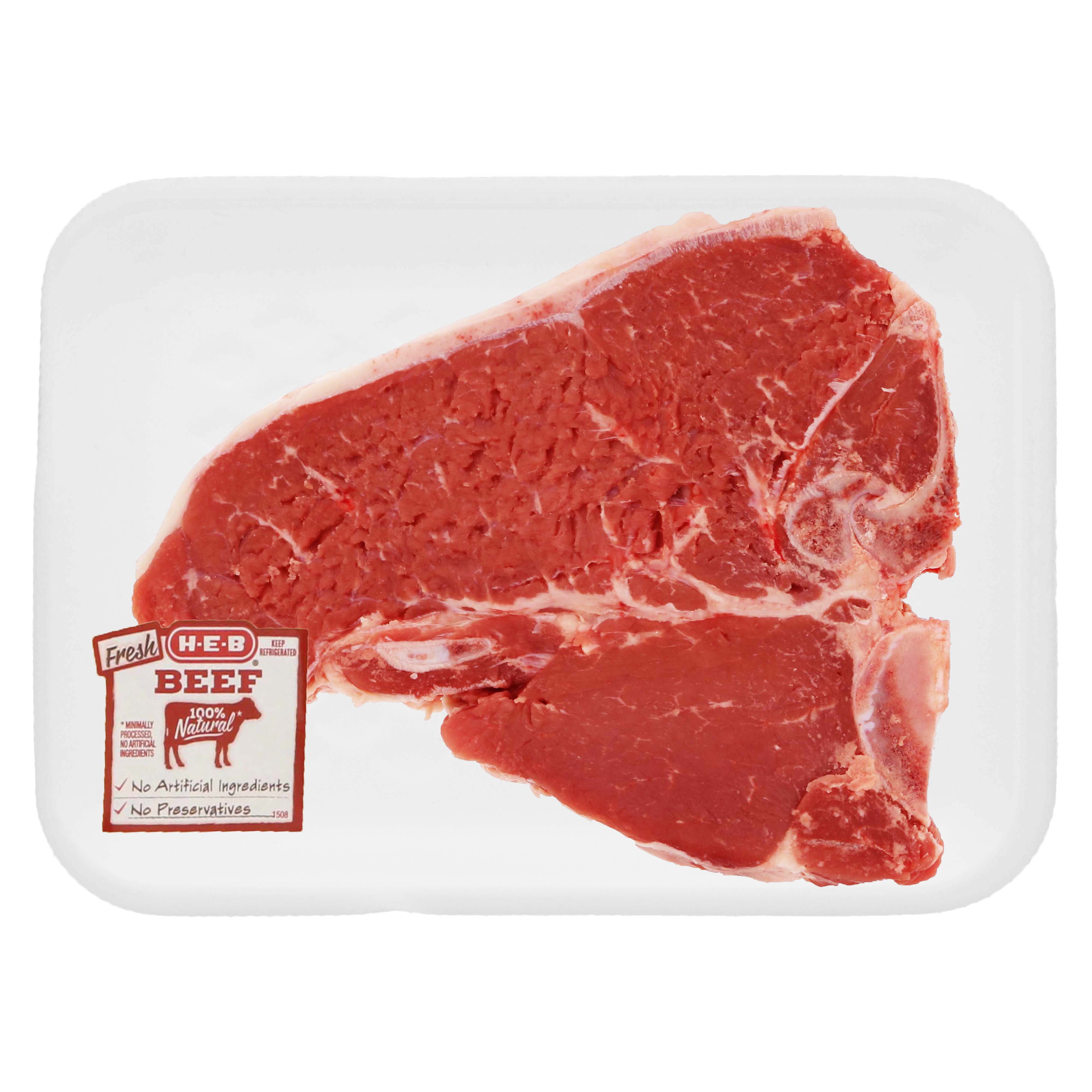 H-E-B Beef T-Bone Steak Thick, USDA Select - Shop Beef at H-E-B