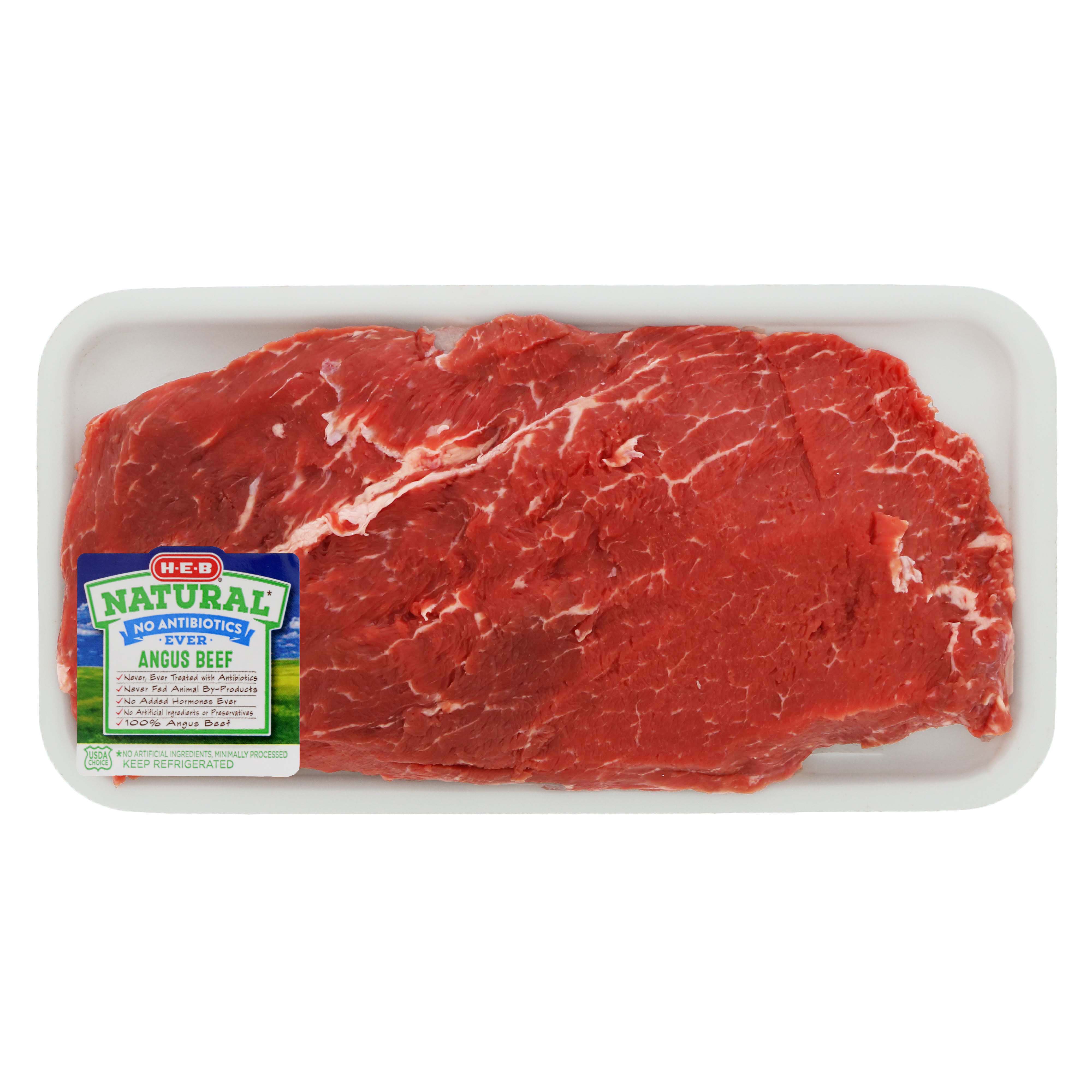H-E-B Natural Beef Flat Iron Steak Portioned Boneless USDA Choice ...