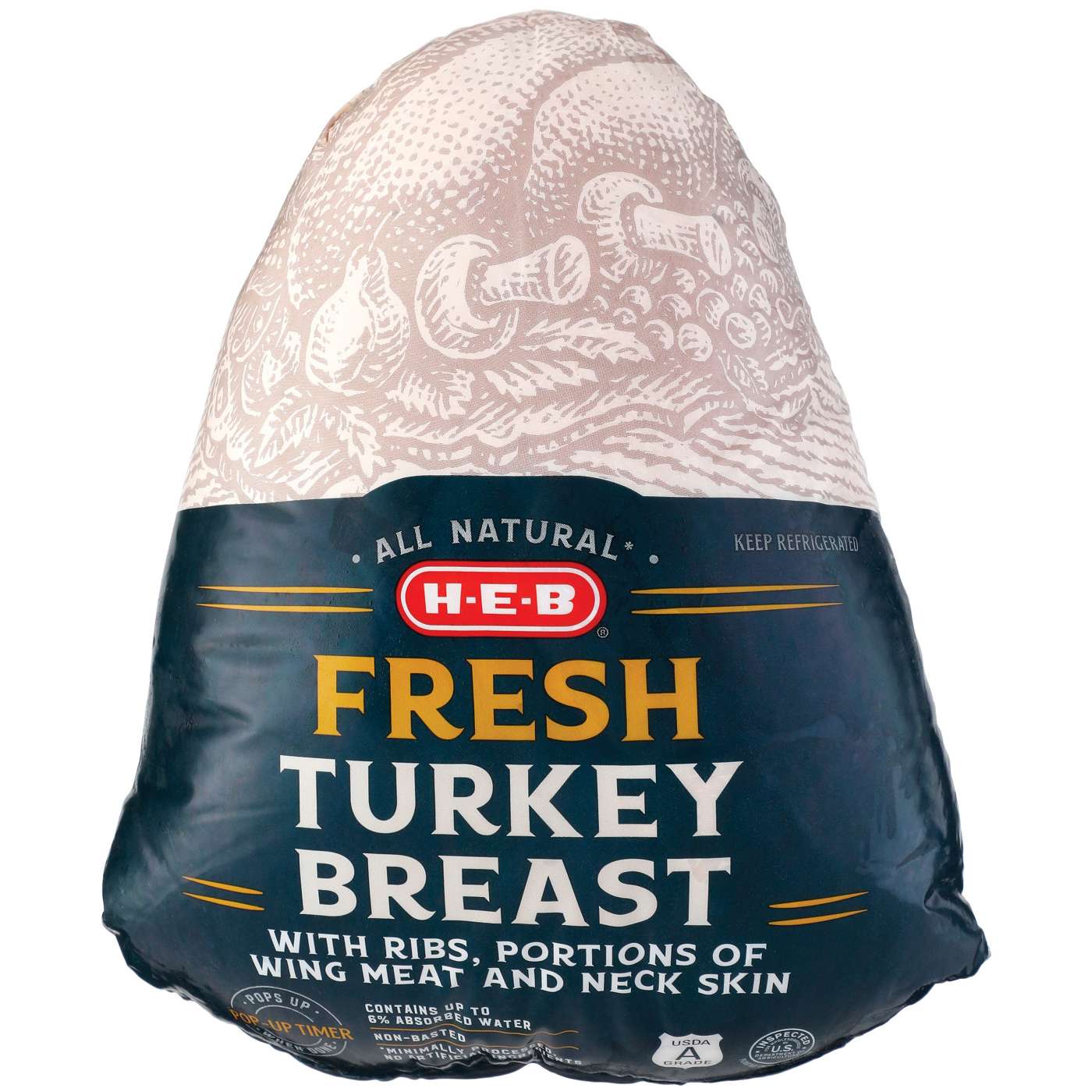 H-E-B Fresh All Natural Turkey Breast - Shop Turkey at H-E-B