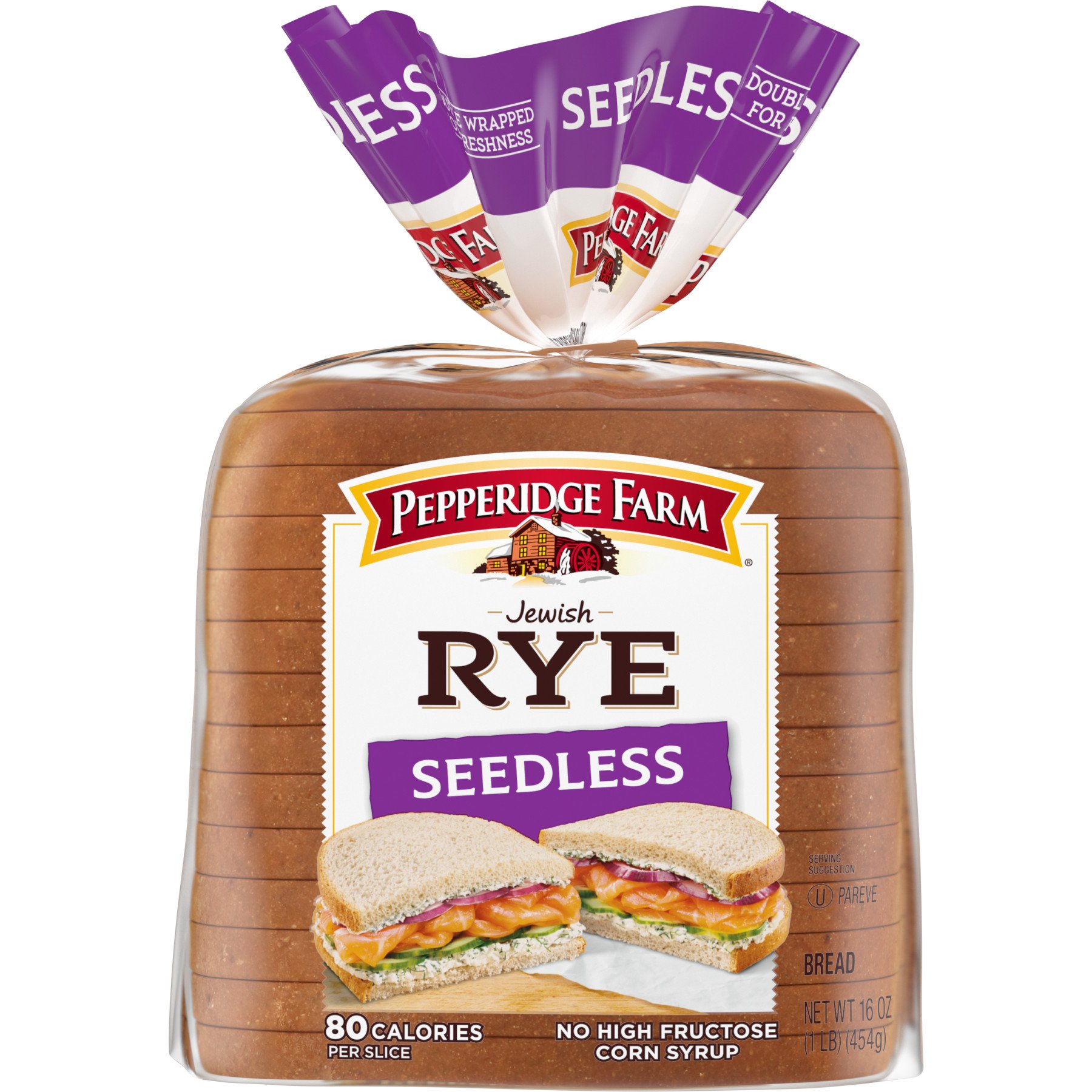 Pepperidge Farm Jewish Rye Seedless Rye Sliced Bread - Shop Sliced ...