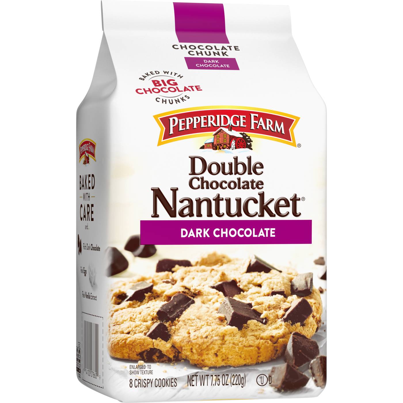 Pepperidge Farm Nantucket Crispy Double Dark Chocolate Chunk Cookies ...