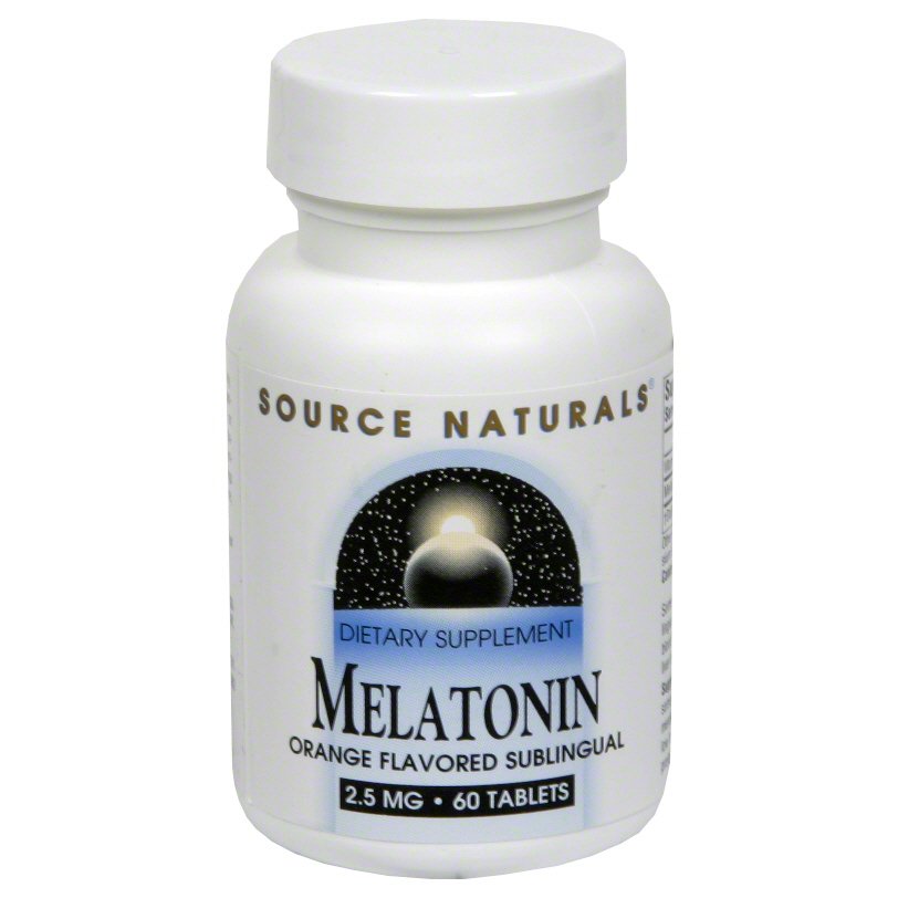 Source Naturals Melatonin 2.5 mg Orange sublingual Tablets - Shop Sleep ...