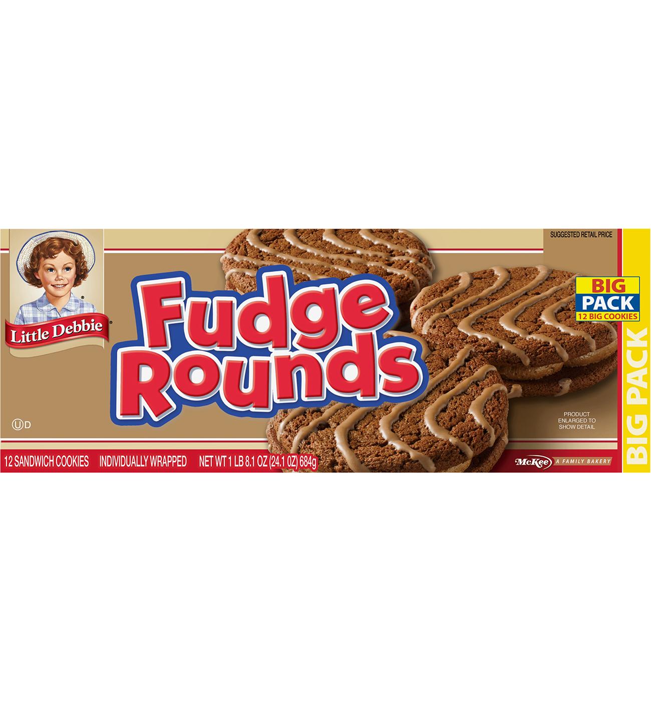 Little Debbie Bigger Fudge Rounds - Big Pack - Shop Snack cakes at H-E-B
