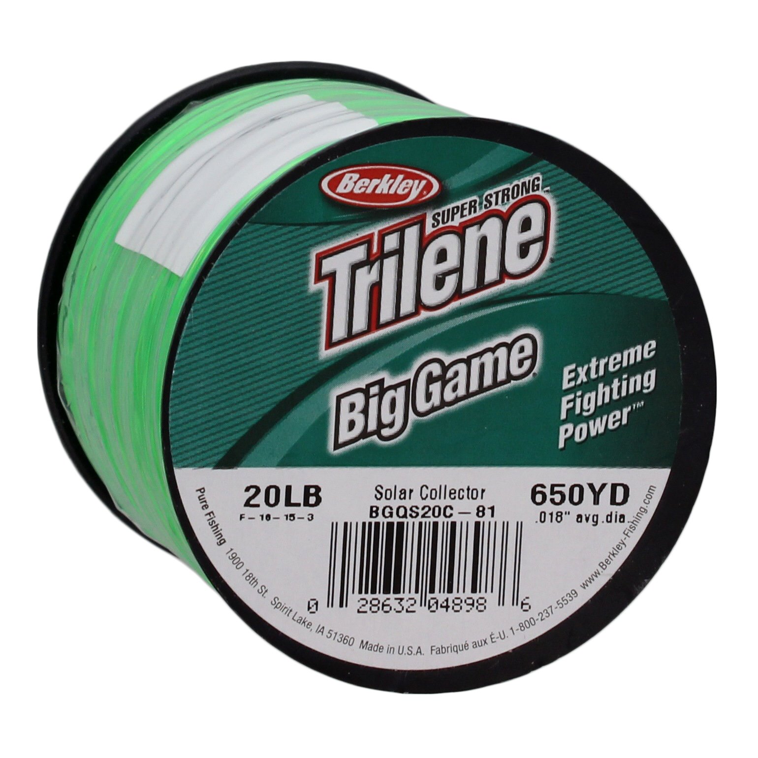 Berkley 20 LB Trilene Big Game Fishing Line in Solar Collector - Shop ...