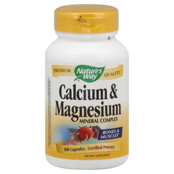 Nature's Way Calcium & Magnesium Mineral Complex Capsules - Shop ...