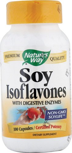Nature's Way Soy Isoflavones With Digestive Enzyme Blend Capsules ...