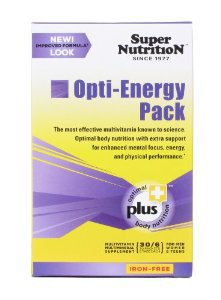 Super Nutrition Iron Free Opti-Energy Packs - Shop Multivitamins at H-E-B