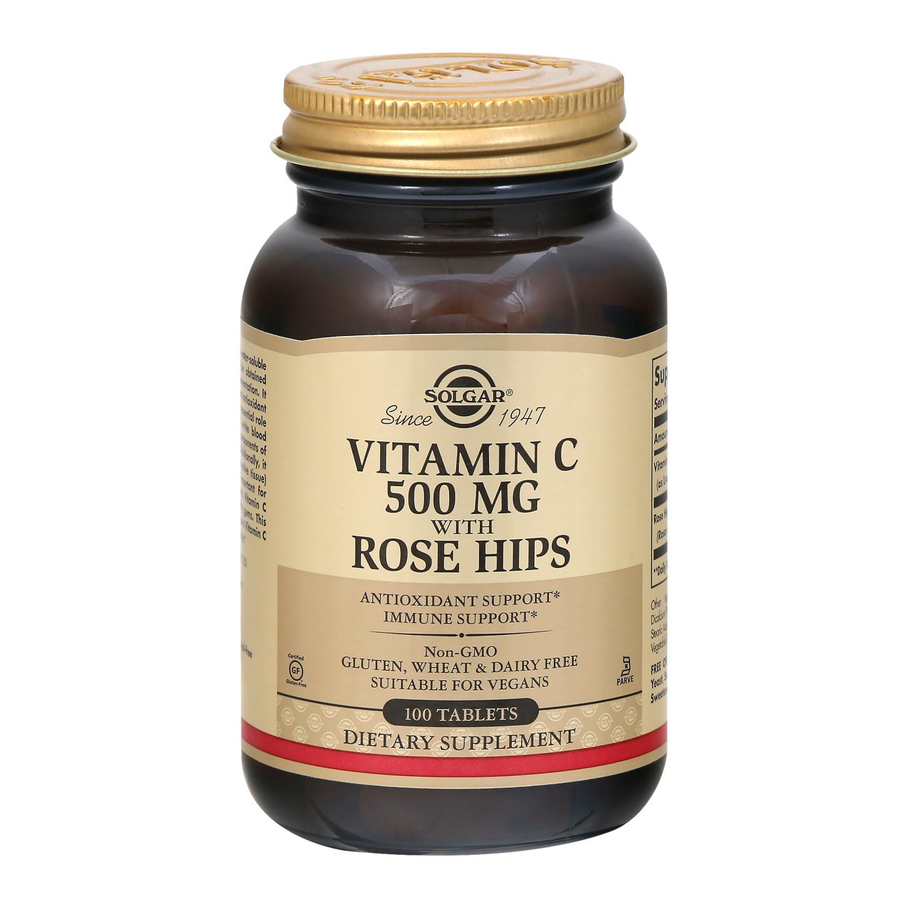 Solgar Vitamin C 500 Mg With Rose Hips Tablets - Shop Vitamins A-Z at H-E-B