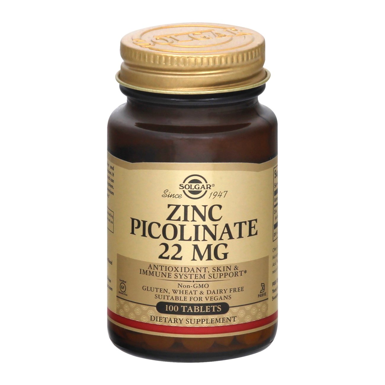 Solgar Zinc Picolinate 22 Mg Tablets - Shop Minerals at H-E-B