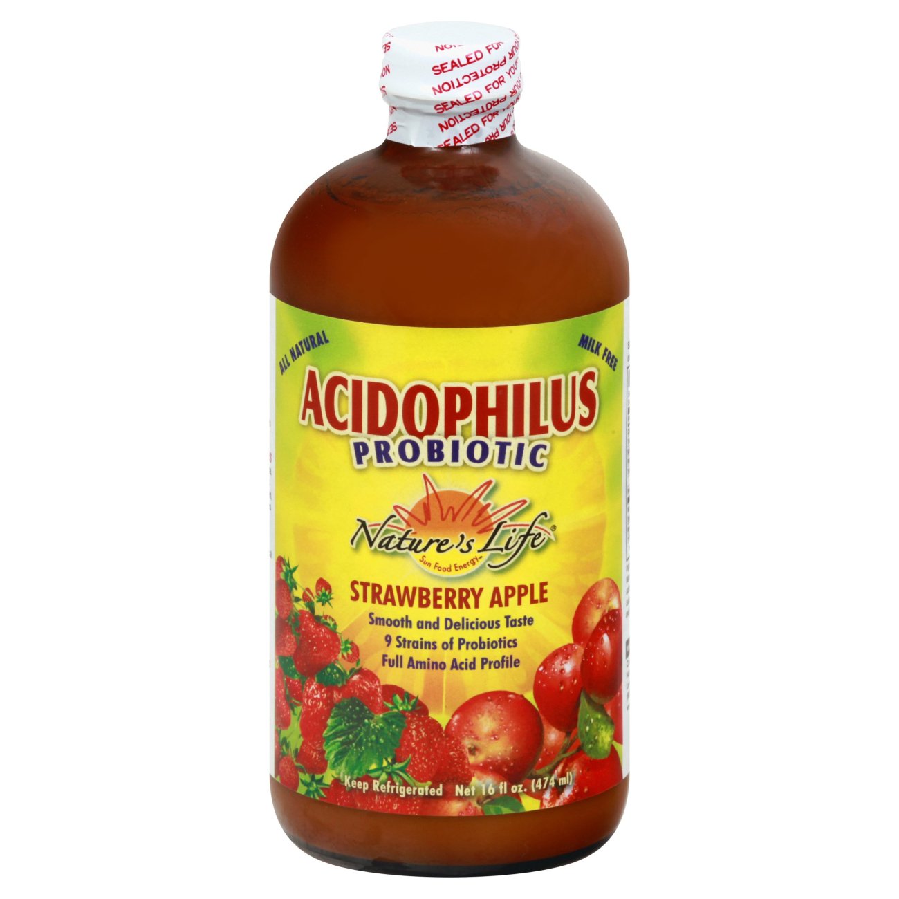 Nature's Life Acidophilus Probiotic Strawberry Apple - Shop Diet ...