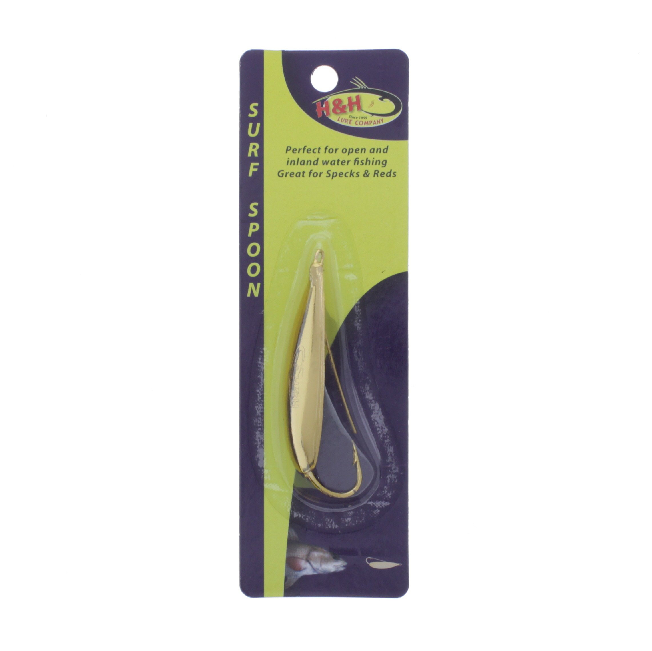 H&H Lure Company 1/2 OZ Weedless Surf Spoon, Gold - Shop Patio ...