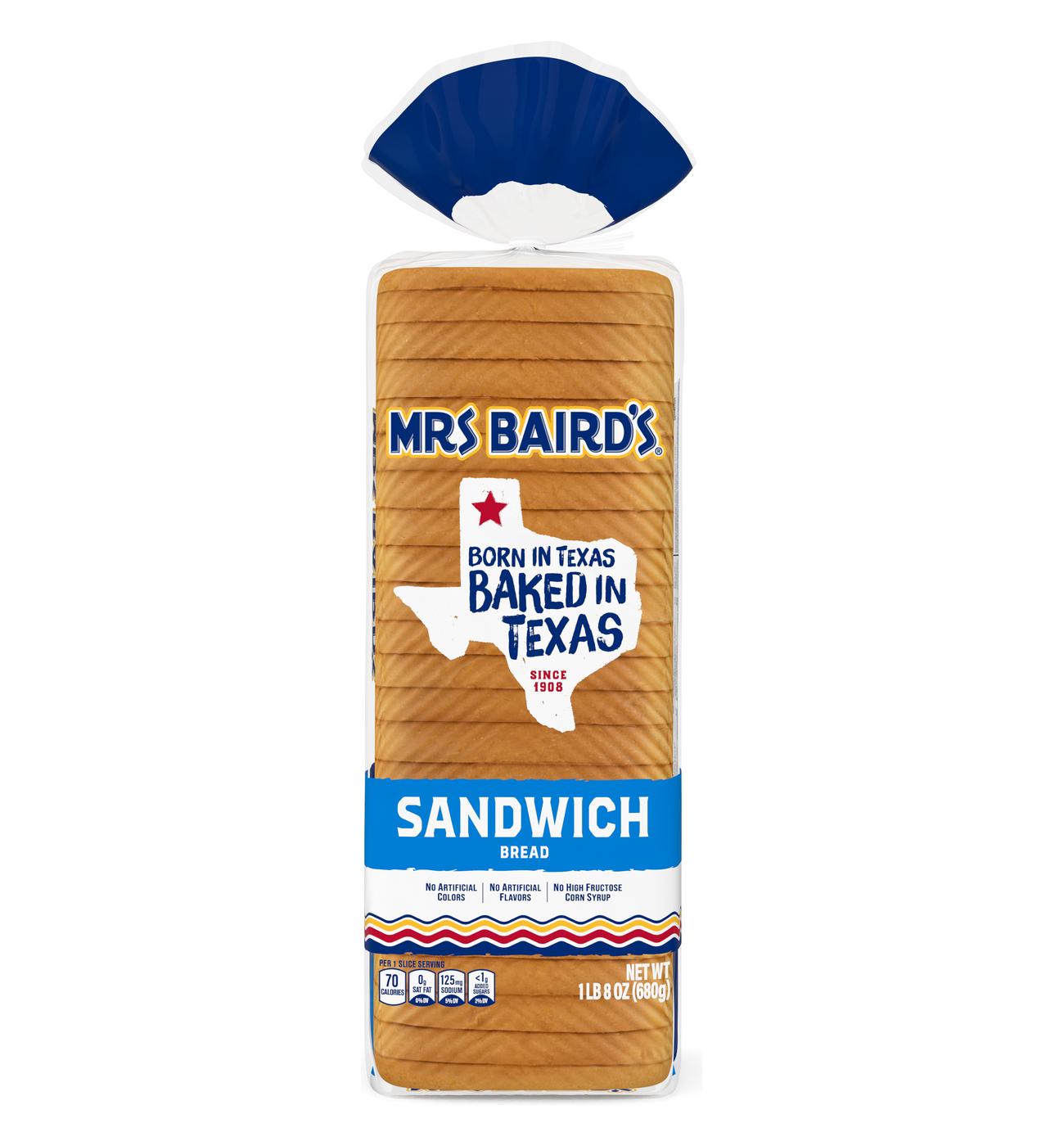 Mrs Baird's Sandwich Bread - Shop Sliced bread at H-E-B