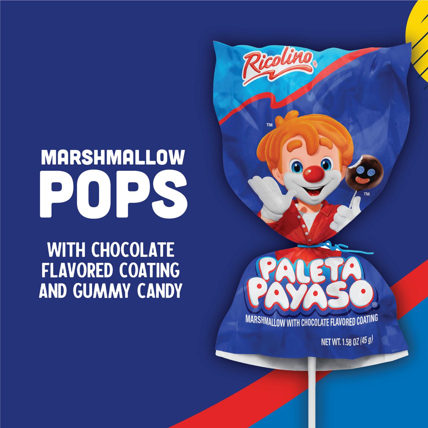 Ricolino Paleta Payaso Chocolate Marshmallow Lollipop - Shop Candy at H-E-B