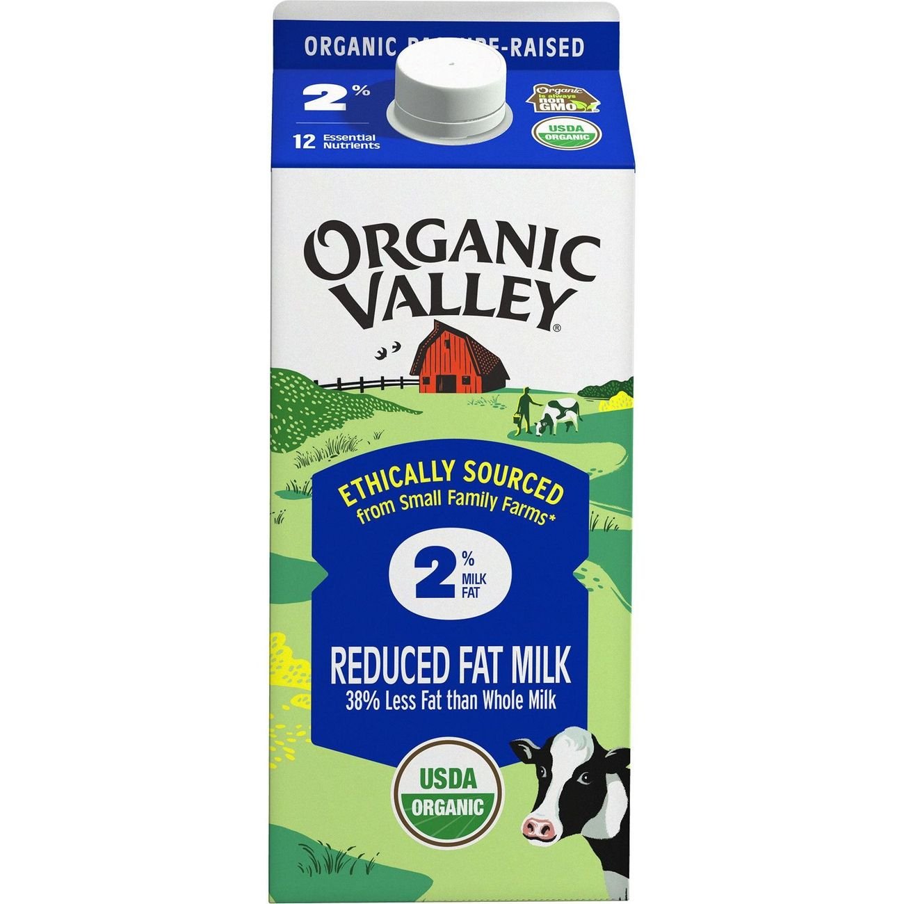 Organic Valley 2% Reduced Fat Milk - Shop Milk at H-E-B