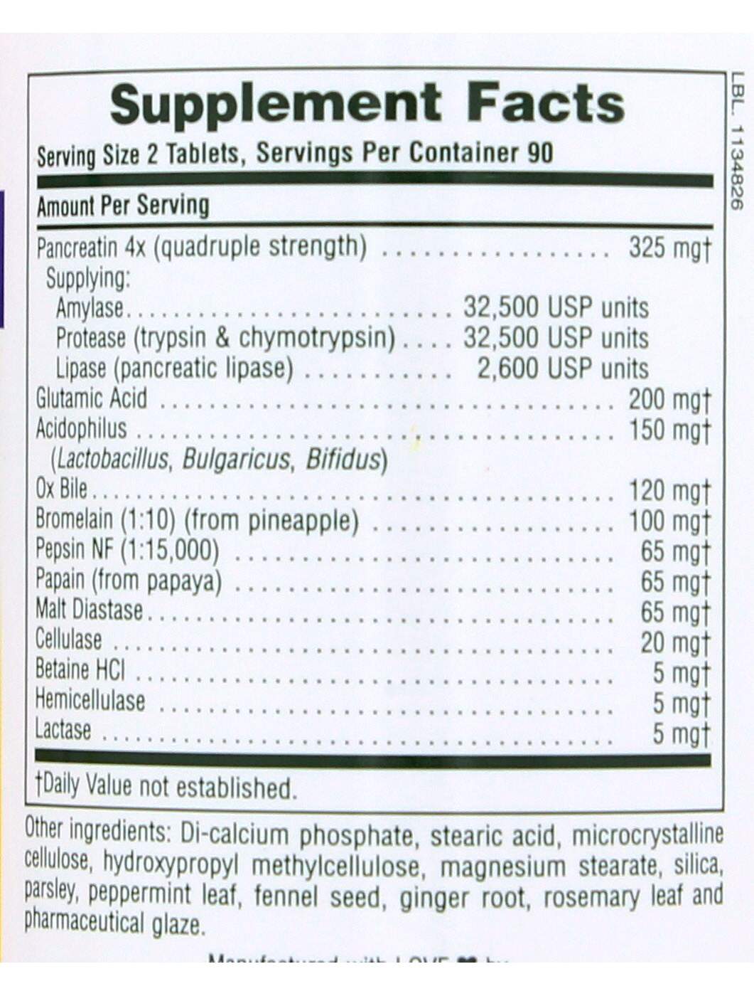 NaturesPlus Ultra-Zyme Maximum Strength Tablets - Shop Diet & fitness ...