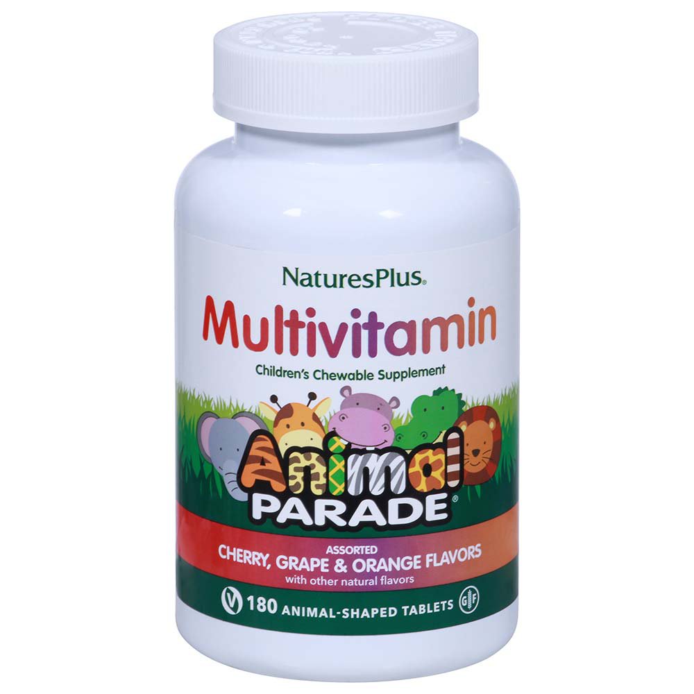 NaturesPlus Animal Parade Children's Multivitamin Chewable Tablets ...