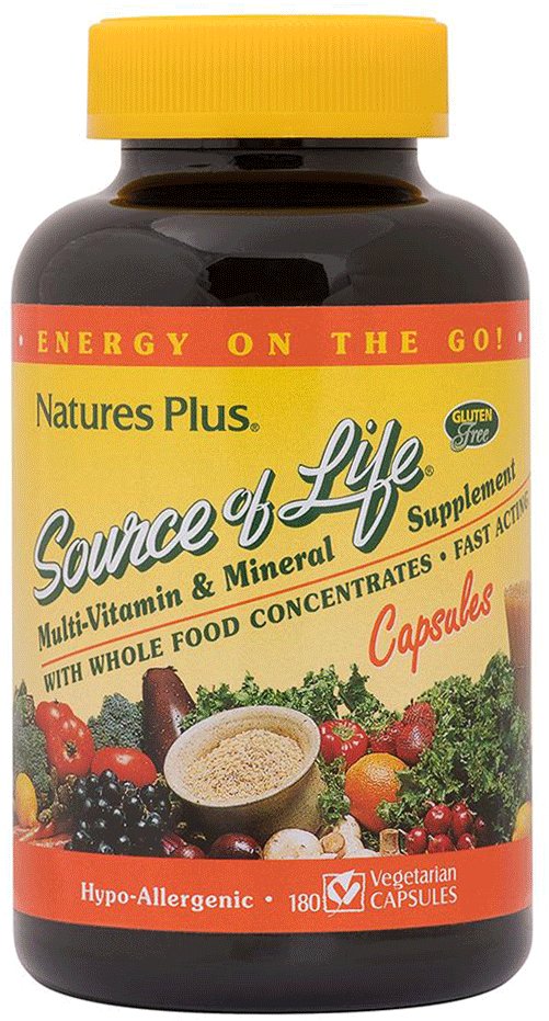 NaturesPlus Source of Life Multivitamin Capsules - Shop Multivitamins ...
