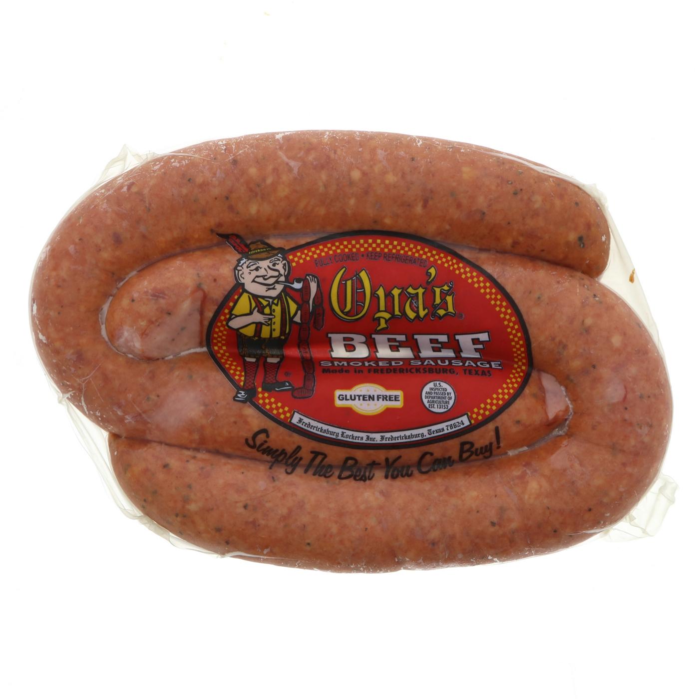 Opa's Beef Sausage Double Ring - Shop Sausage at H-E-B