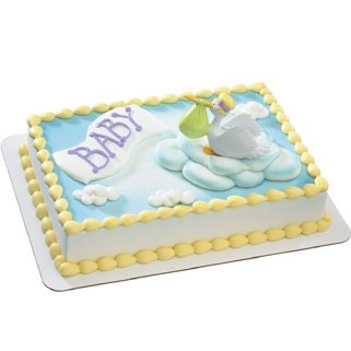 H-E-B Bakery Special Delivery Baby Shower White Cake - Shop Standard ...