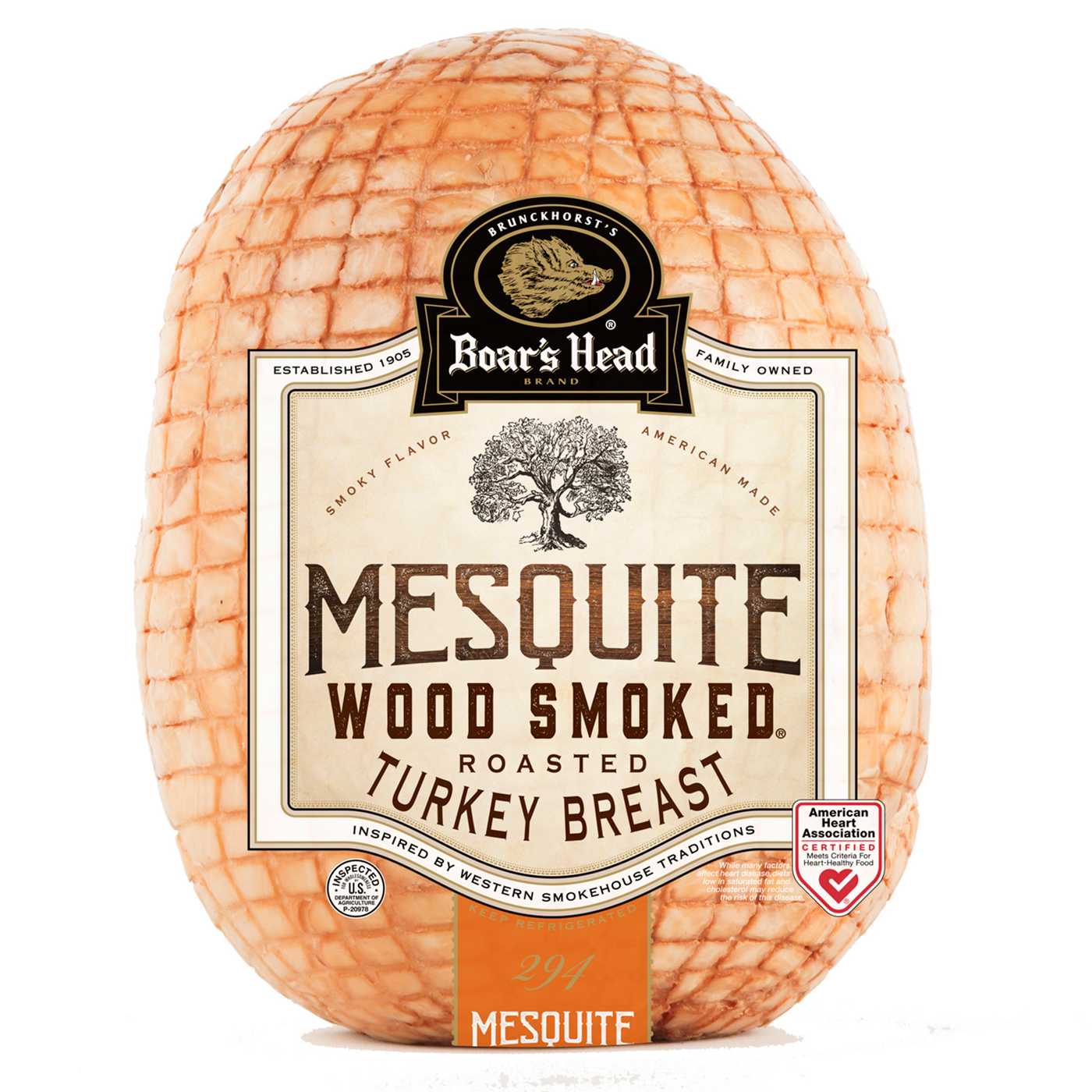 Boar's Head Mesquite Wood Smoked Roasted Turkey Breast, Custom Sliced ...