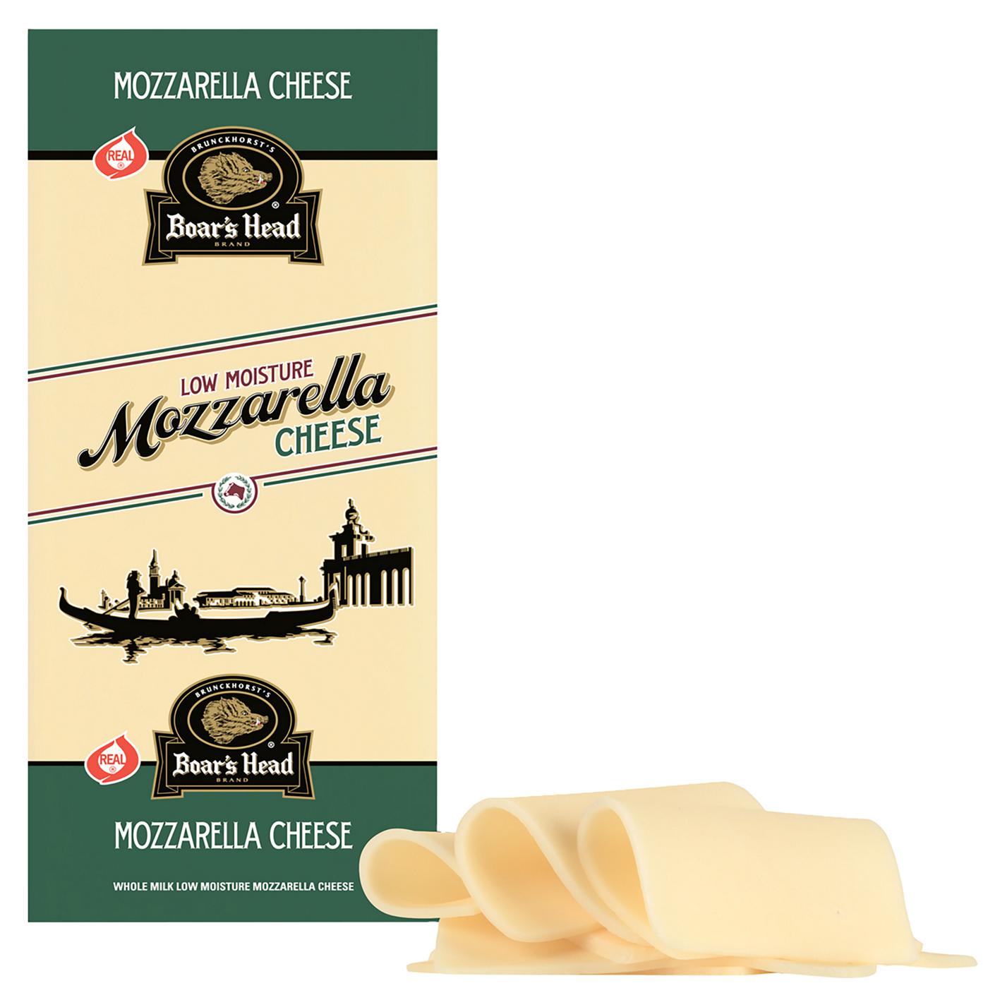 Boar's Head Low Moisture Mozzarella Cheese, Custom Sliced - Shop Cheese ...