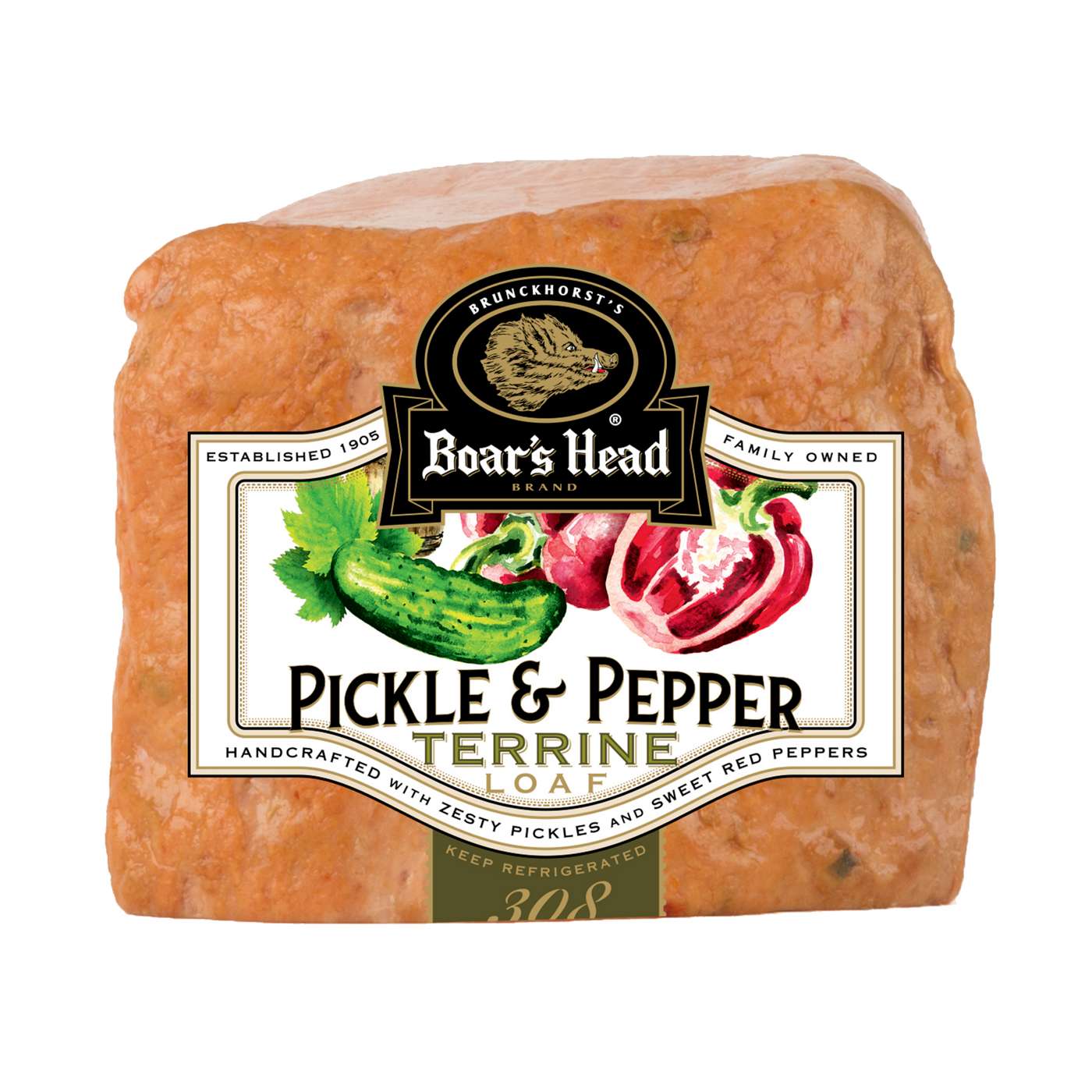 Boar's Head Pickle & Pepper Terrine Loaf, Custom Sliced - Shop Meat at ...