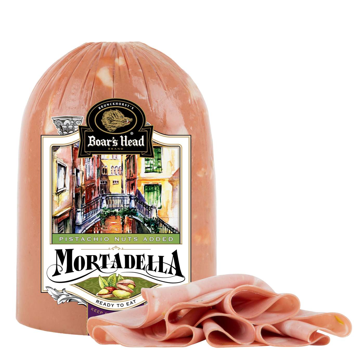 Boar's Head Pistachio Nut Mortadella, Custom Sliced - Shop Meat at H-E-B