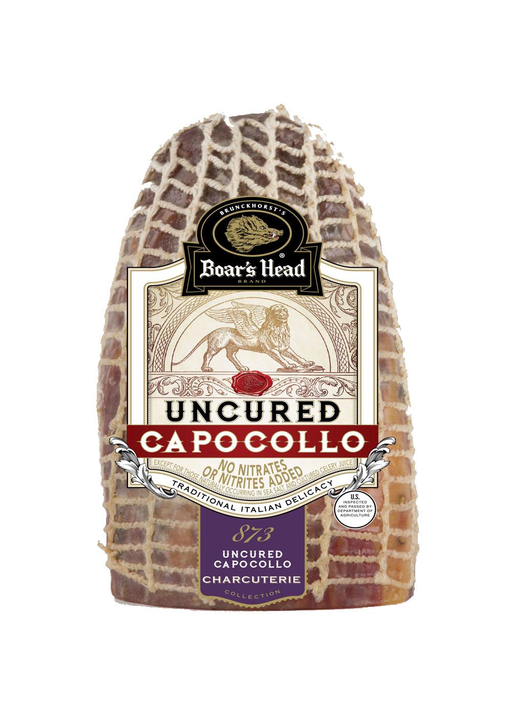 Boar's Head Uncured Capocollo, Custom Sliced - Shop Meat at H-E-B