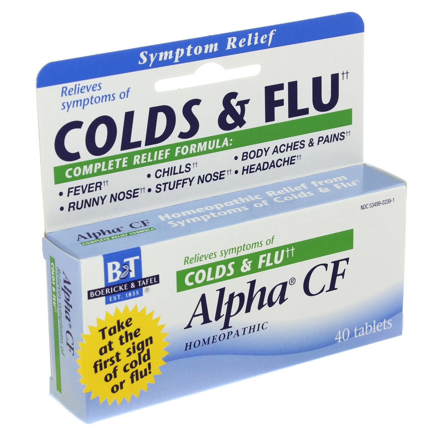 B&T Alpha CF Cold & Flu Tablets - Shop Herbs & homeopathy at H-E-B