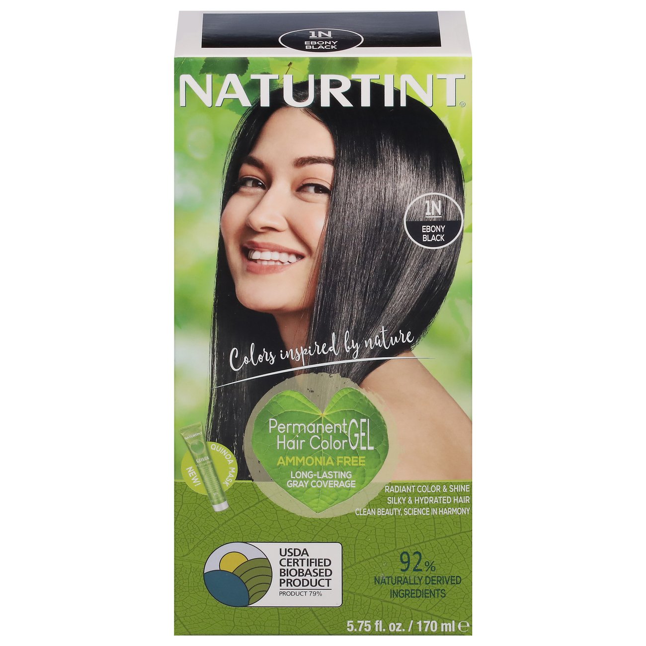 Naturtint Permanent Hair Color - 1N Ebony Black - Shop Hair color at H-E-B