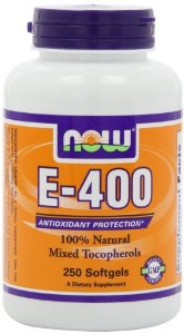 NOW E-400 100% Natural Mixed Tocopherols Softgels - Shop Vitamins A-Z ...