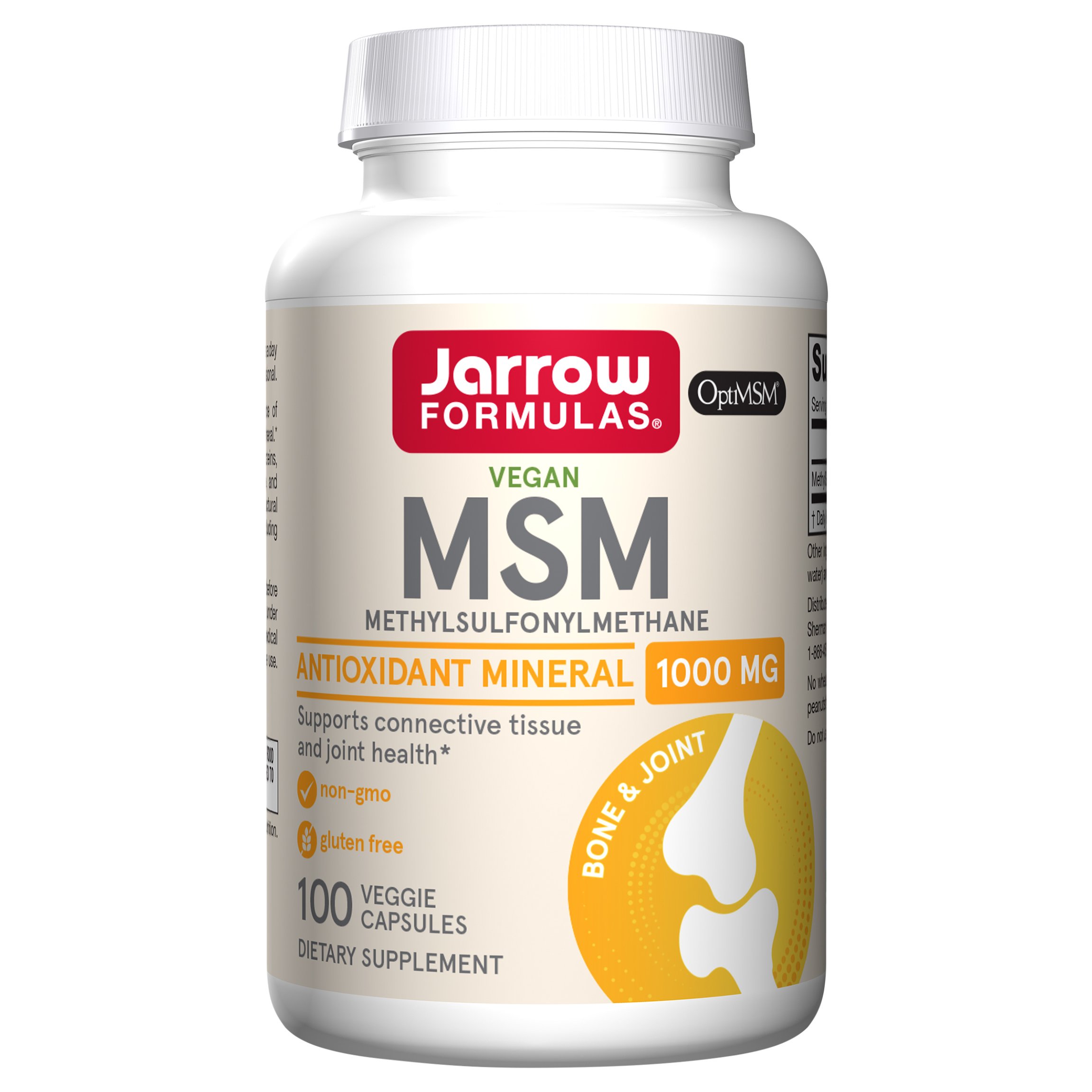 Jarrow Formulas MSM Methylsulfonylmethane Capsules - 1000 mg - Shop ...