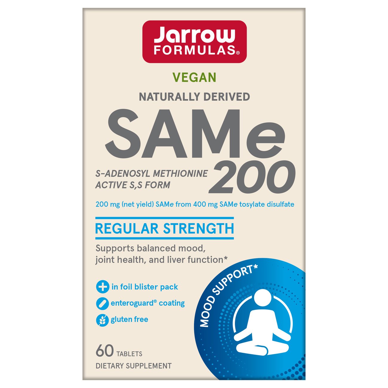 Jarrow Formulas Sam-E Tablets - 200 mg - Shop Herbs & homeopathy at H-E-B