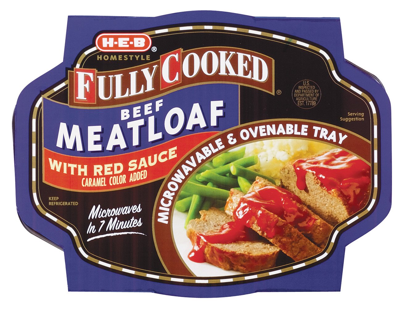 H-E-B Beef Meatloaf with Red Sauce - Shop Entrees & Sides at H-E-B