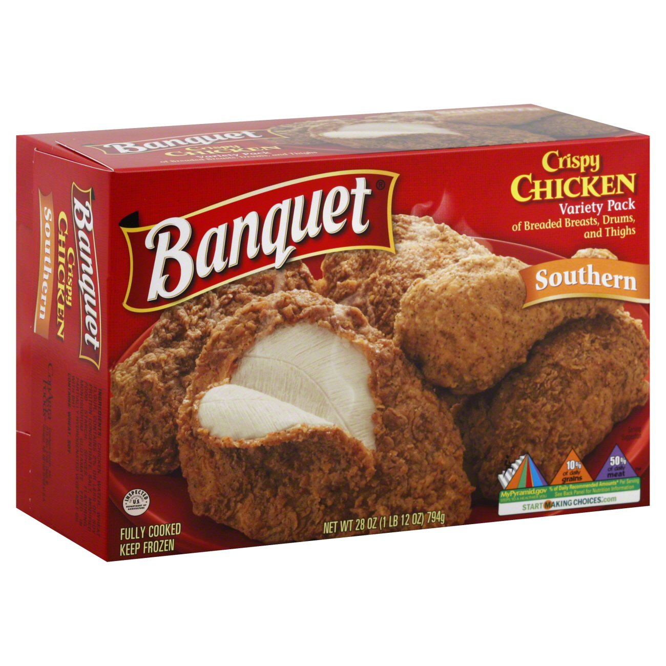 Banquet Southern Crispy Fried Chicken Variety Pack - Shop Chicken at H-E-B