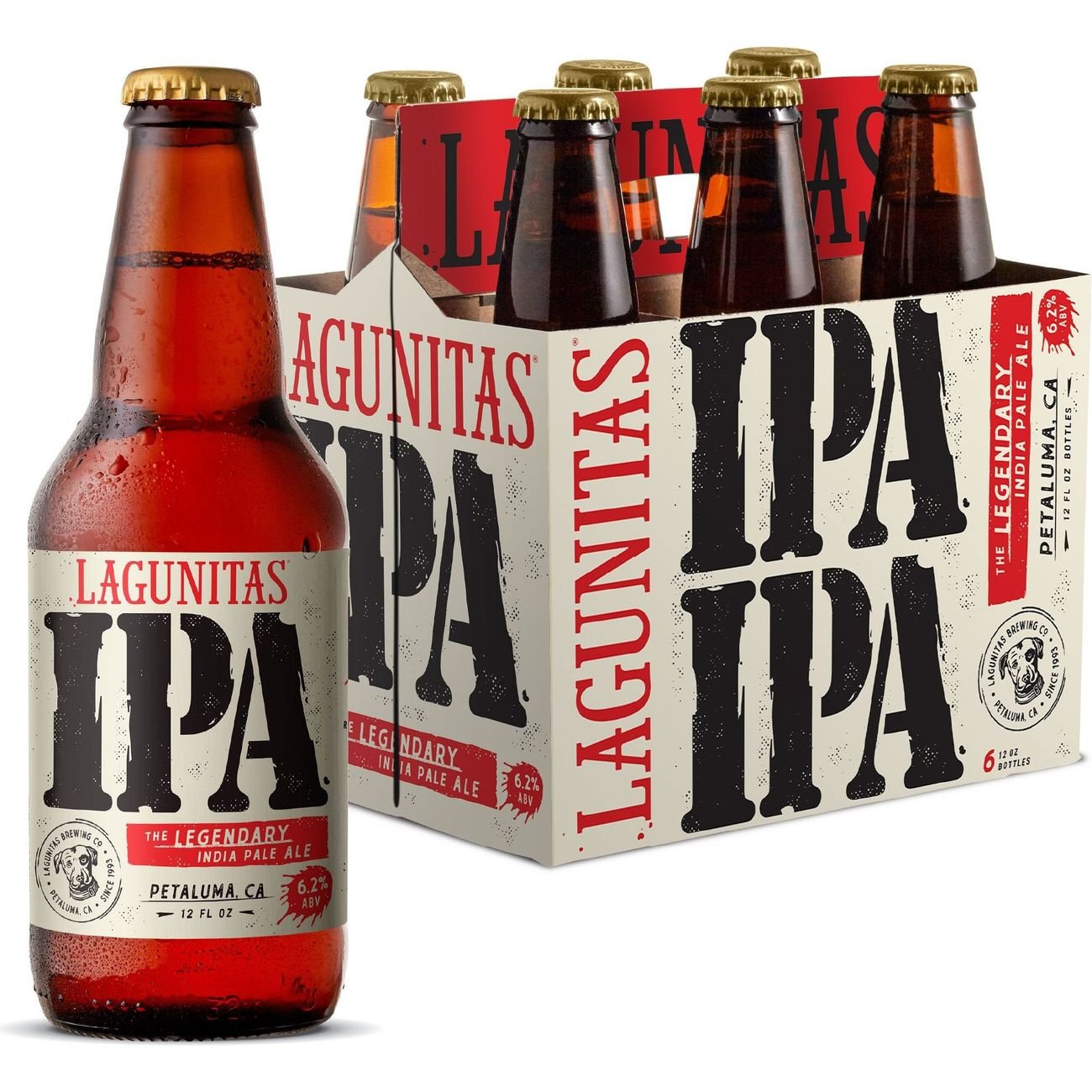 Lagunitas Brewing Co. IPA Craft Beer 6 pk Bottles - Shop Beer at H-E-B