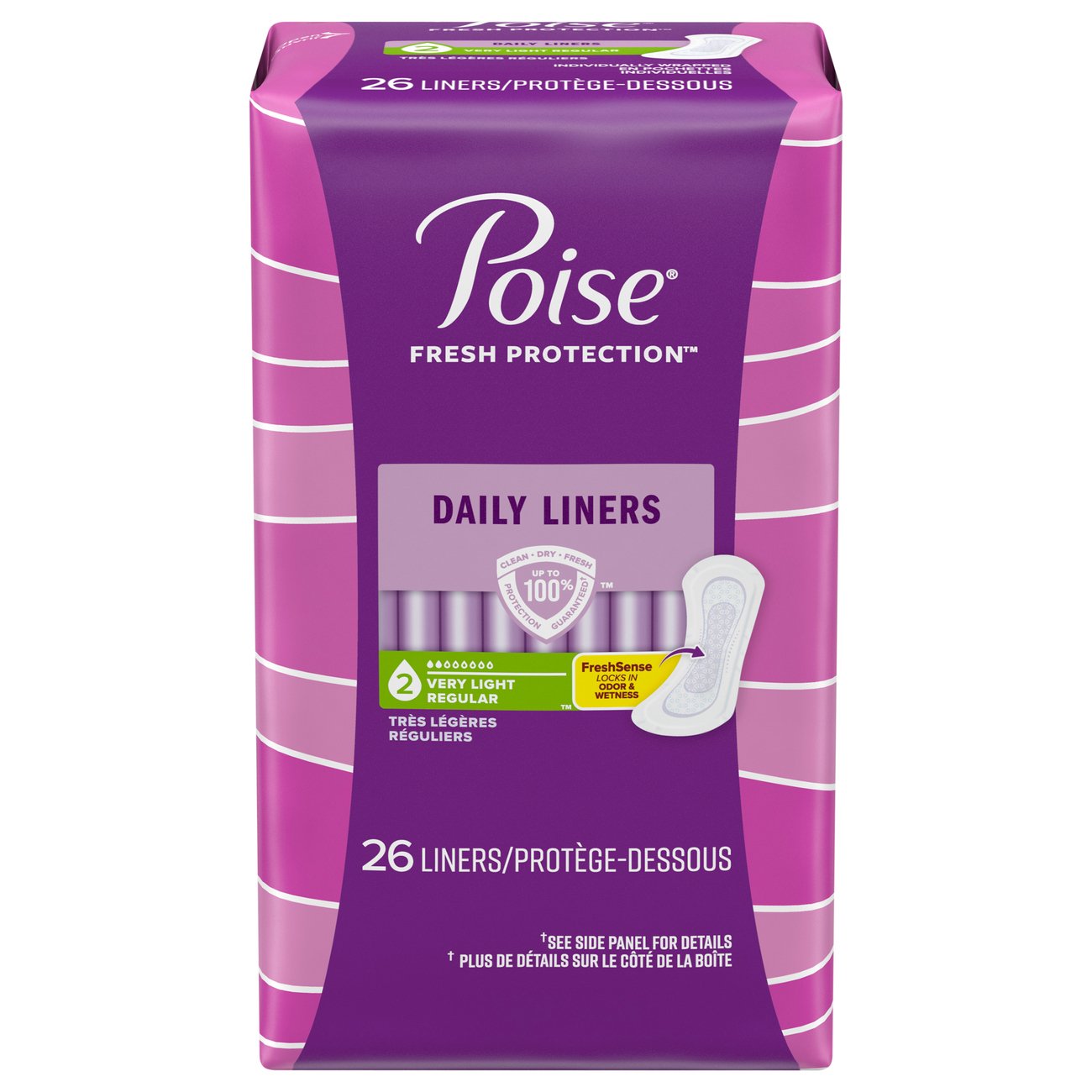 Poise Fresh Protection Daily Liners - Very Light - Shop Incontinence at ...