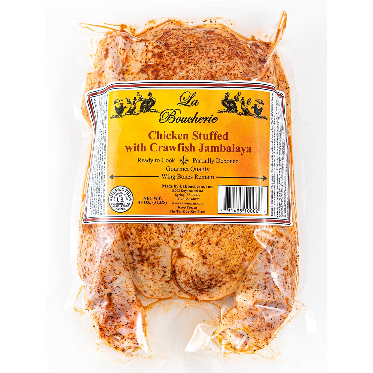 La Boucherie Whole Chicken Stuffed with Crawfish - Shop Chicken at H-E-B