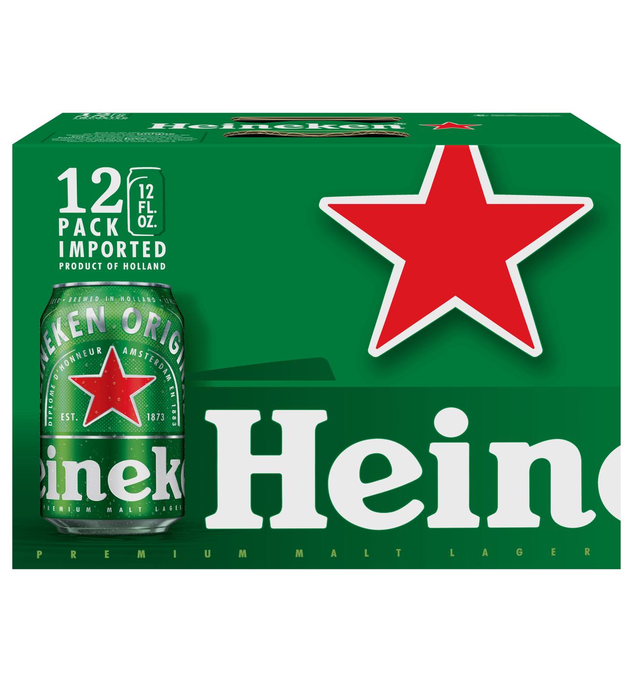 Heineken Lager Beer 12 pk Cans - Shop Beer at H-E-B