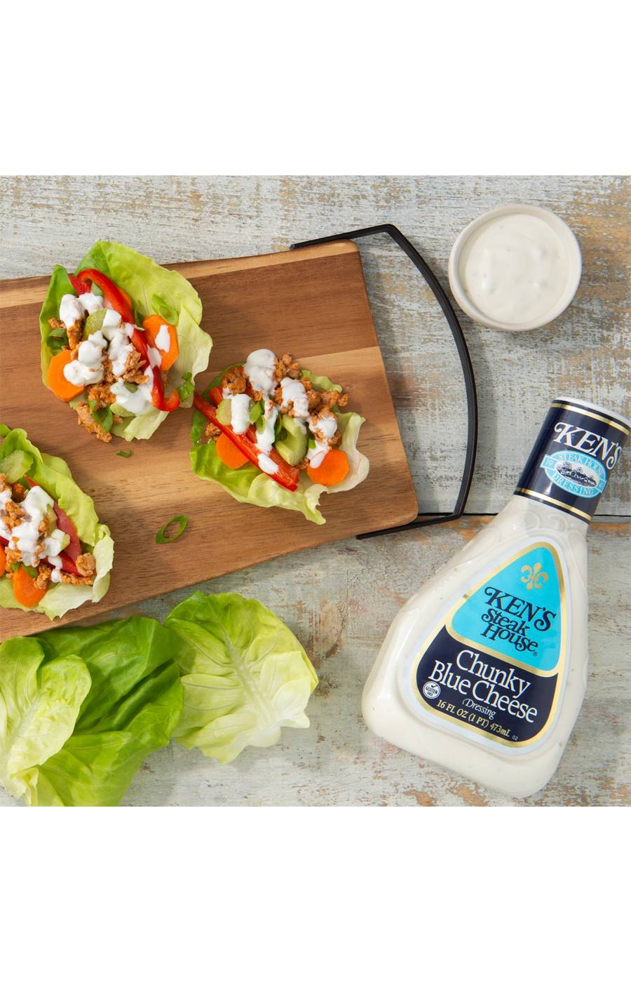 Ken's Steak House Chunky Blue Cheese Dressing - Shop Salad dressings at ...