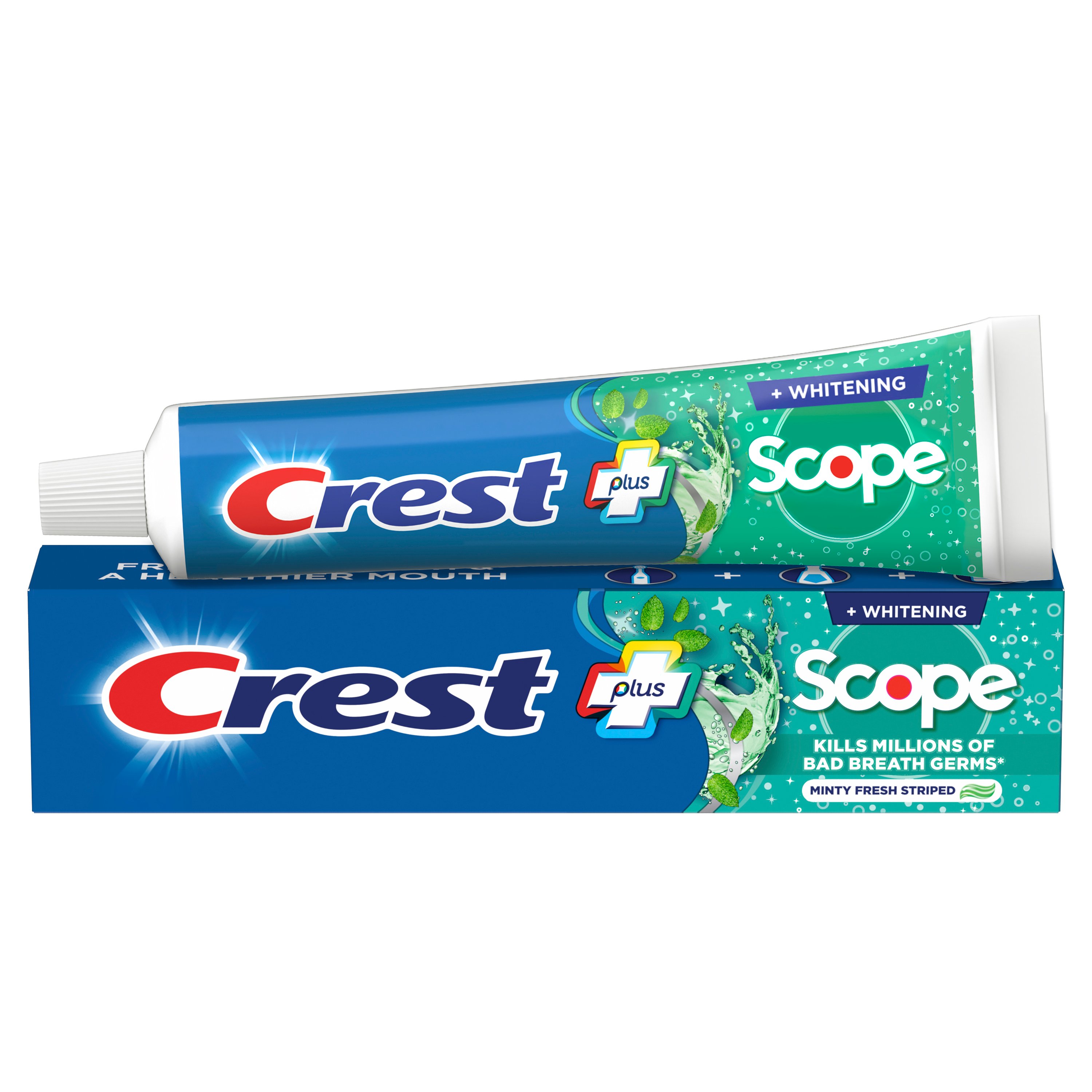 Crest Complete + Scope Whitening Toothpaste - Minty Fresh Striped ...
