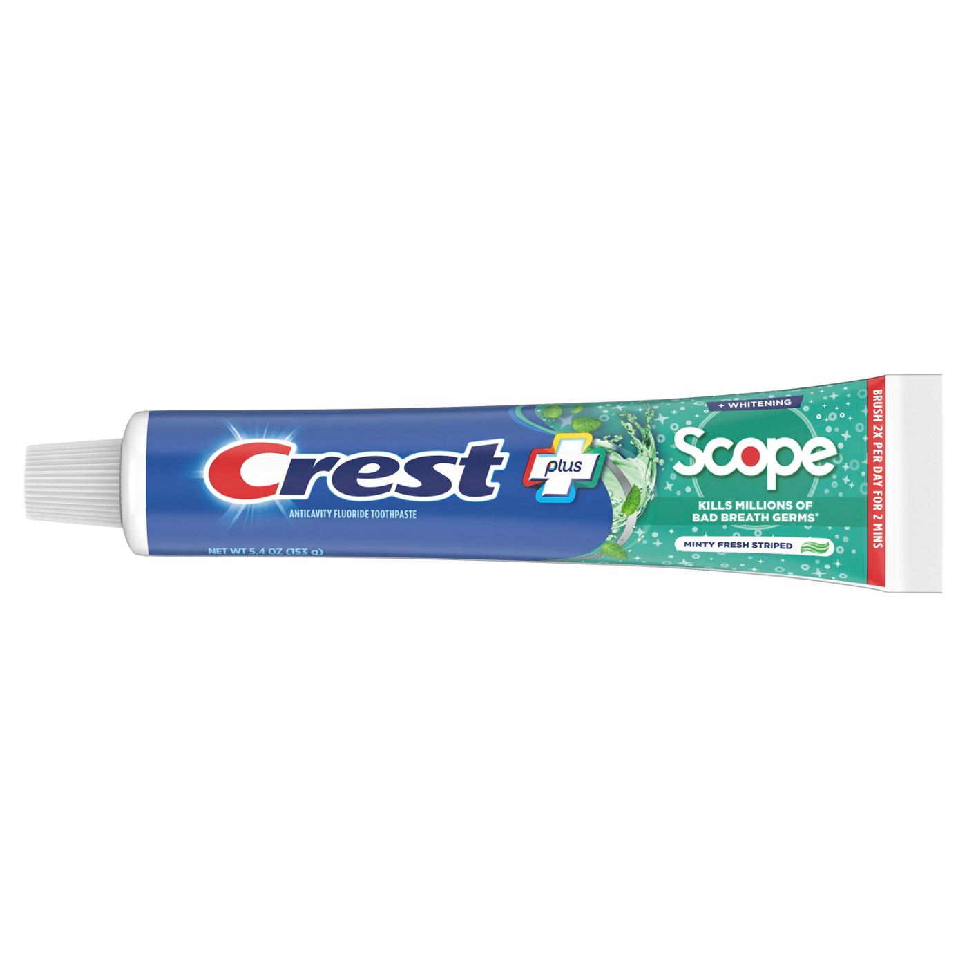 Crest Complete + Scope Whitening Toothpaste - Minty Fresh Striped ...