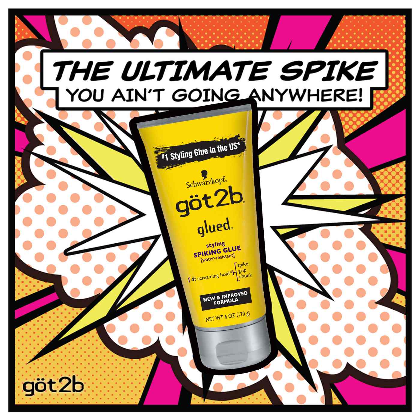 Got2b Glued Styling Spiking Hair Gel - Shop Styling products ...