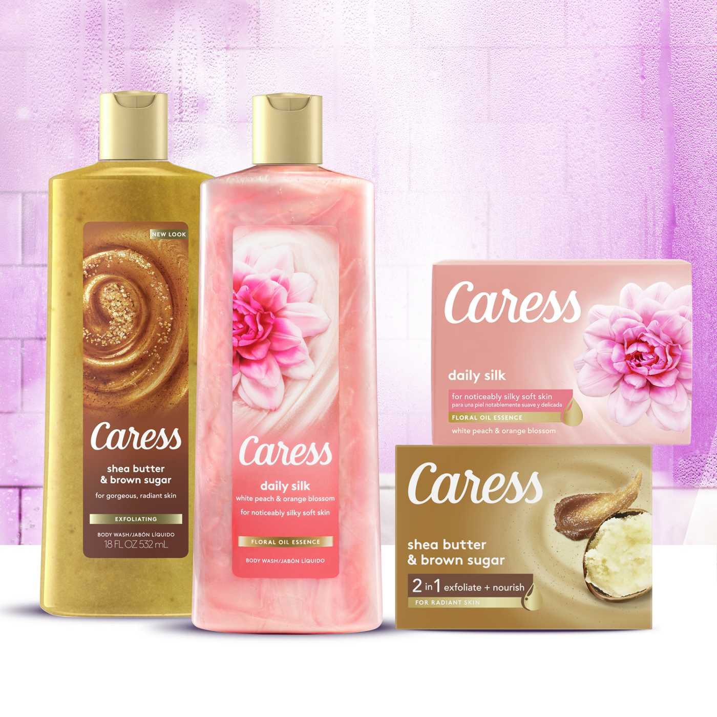 Caress Daily Silk Body Wash - White Peach & Orange Blossom - Shop Body ...