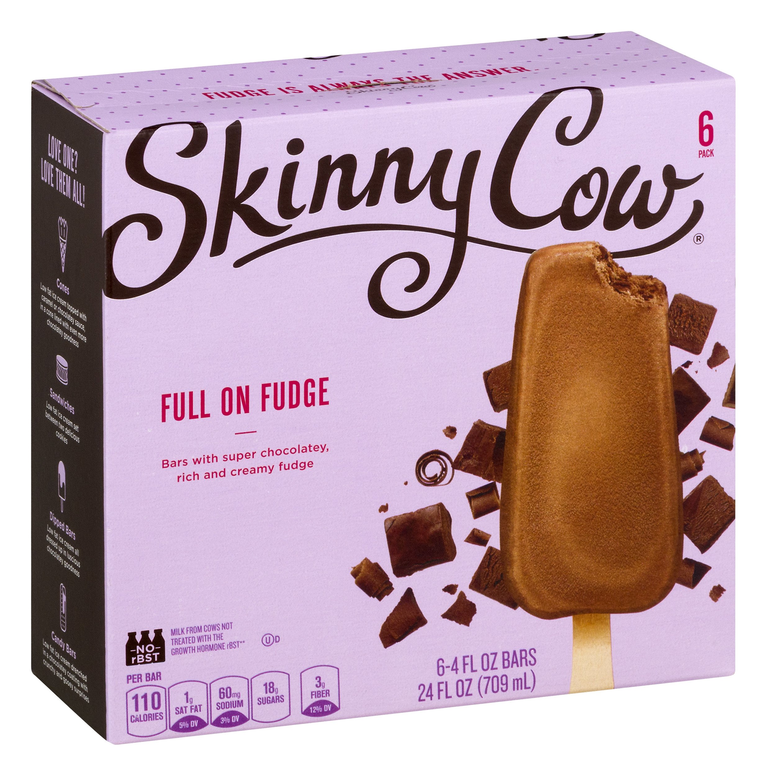 Skinny Cow Low Fat Fudge Bars - Shop Bars & pops at H-E-B