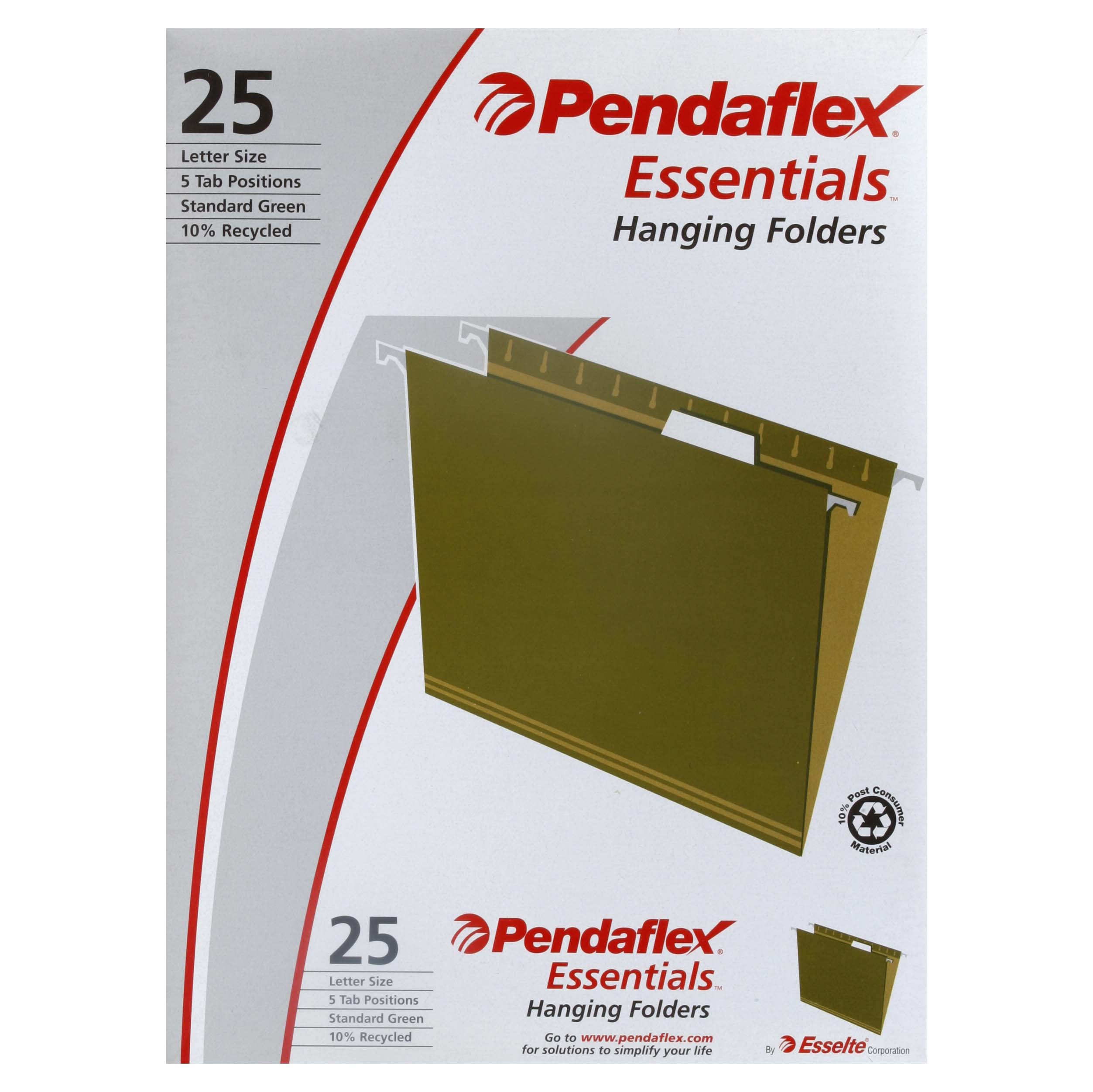 Esselte Pendaflex Essentials Hanging Folders - Green - Shop Folders at ...
