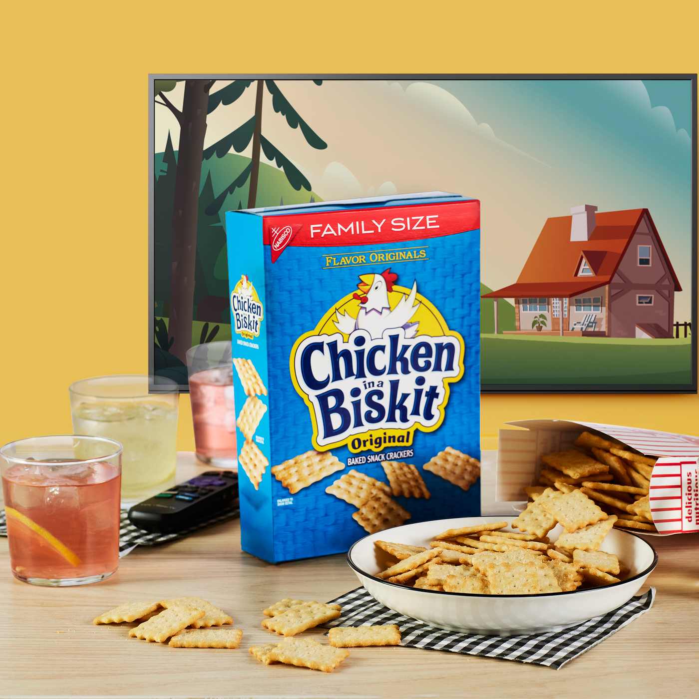 Chicken In A Biskit Original Baked Snack Crackers Family Size - Shop ...