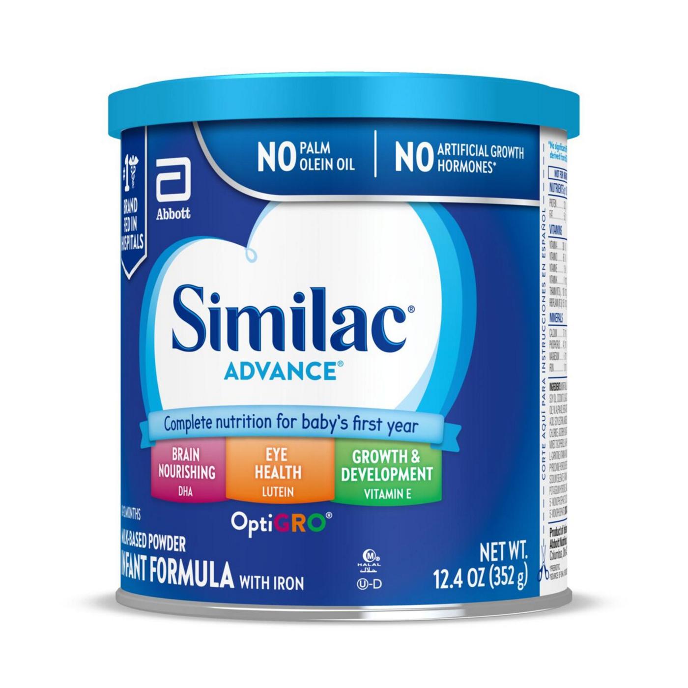 Similac Advance Milk-Based Powder Infant Formula with Iron - Shop ...