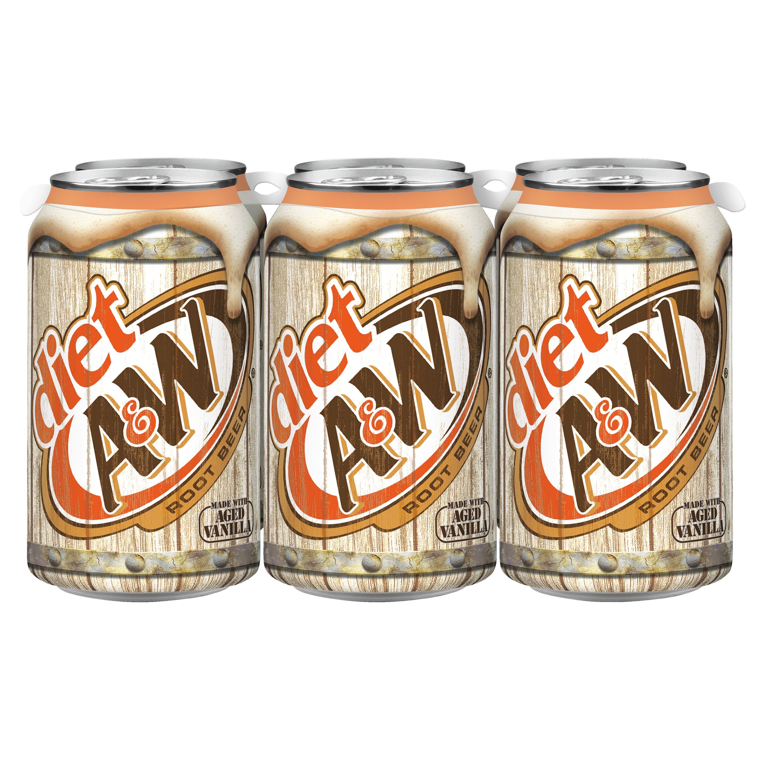 A&W Diet Root Beer 6 PK Cans - Shop Soda at H-E-B